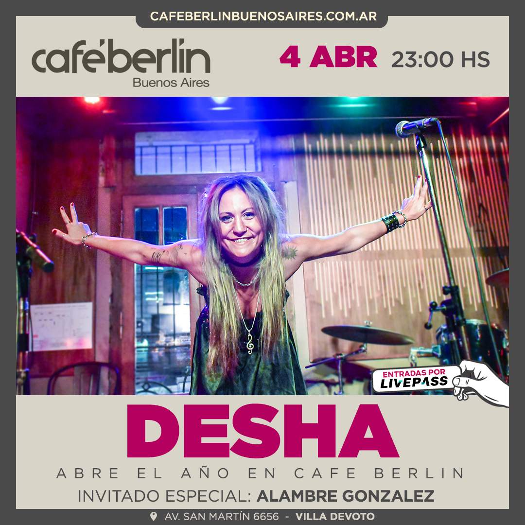 Entradas para Desha en Cafe Berlin - Livepass